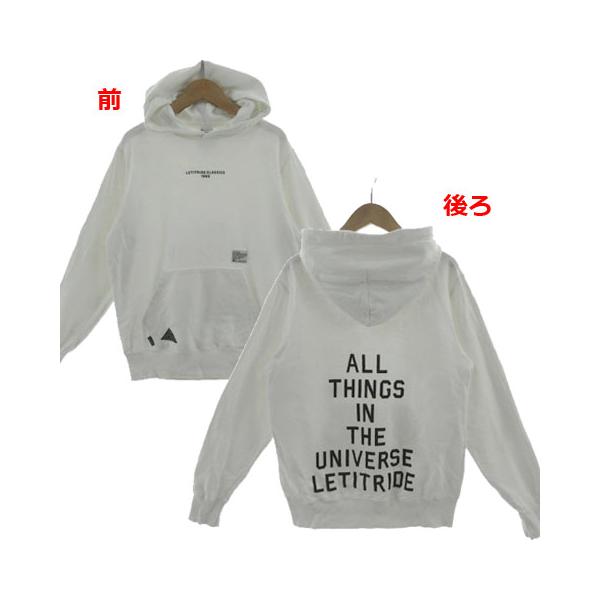 チャンピオン CHAMPION×レットイットライド Let it Ride パーカー C8-Q152 スウェット ロゴワッペン プルオーバー ホワイト 白 S【ブランド】チャンピオン CHAMPION【表記サイズ】S【実寸サイズ】肩幅：約4...