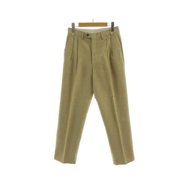カナーリ CANALI パンツ スラックス ツータック 起毛 イタリア製 コットン ベージュ 44 メンズ【ブランド】カナーリ CANALI【表記サイズ】3044（日本サイズS相当）※実寸サイズをご確認下さい。【実寸サイズ】ウエスト：約68...