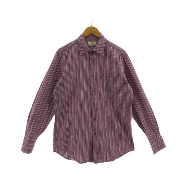 ユナイテッドアローズ UNITED ARROWS DARJEELING DAYS シャツ シアサッカー 長袖 日本製 コットン ストライプ 紫 ピンク 青 白 L 【ブランド】ユナイテッドアローズ UNITED ARROWS【表記サイズ】L...
