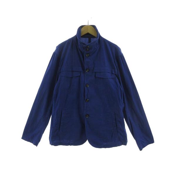 ボイコット BOYCOTT ジャケット スタンドカラー 襟ワイヤー入り 胸ポケ コットン混 ブルー系 青系 3 メンズ【ブランド】ボイコット BOYCOTT【表記サイズ】3（日本サイズL相当）【実寸サイズ】肩幅：約43cm　身幅：約54cm...