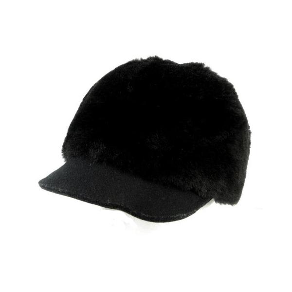 フェリシオベッキ FERRUCCIO VECCHI ワークキャップ 帽子 ファー イタリア製 ブラック 黒 レディース【表記サイズ】表記サイズなし※実寸サイズをご確認下さい。【実寸サイズ】つば：4.2cm　頭周り：56cm　※実寸サイズに関...