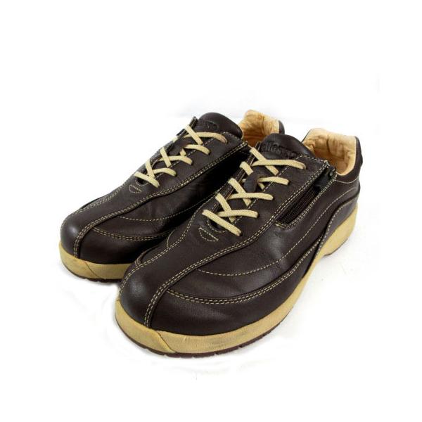 エレッセ ellesse ウォーキングシューズ 005008 スニーカー サイドファスナー ブラウン 茶 23.5 レディース【ブランド】エレッセ ellesse【表記サイズ】23.5【実寸サイズ】最大幅：9.5cm　アウトソール：26cm...
