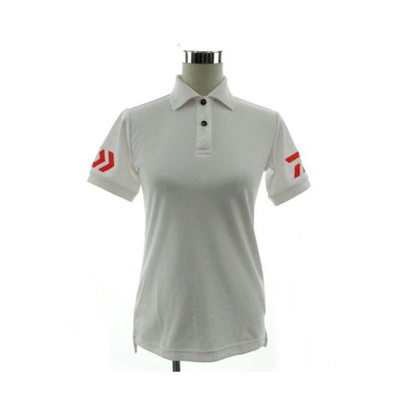 ダイワ DAIWA DE-7906 半袖ポロシャツ ホワイト 白 ピンク WL レディース【表記サイズ】WL（日本サイズL相当）【実寸サイズ】肩幅：37cm　身幅：42cm　着丈：68.5cm　袖丈：20cm　※実寸サイズに関してはこの商品...