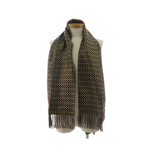 ヒッキーフリーマン Hickey Freeman ストール フリンジ 日本製 シルク100％ 総柄 ゴールド ネイビー 紺 レッド 赤 ブラック 黒【表記サイズ】サイズなし※実寸サイズをご確認下さい。【実寸サイズ】全長（フリンジ含まず）：約...