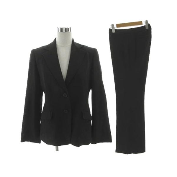 クローネ Krone スーツ 21103 ジャケット テーラードカラー シングル 2B パンツ スラックス セミフレア ブラック 黒 15 大きいサイズ【表記サイズ】15（日本サイズXXL相当）B 92H 97身長 158※実寸サイズをご確...