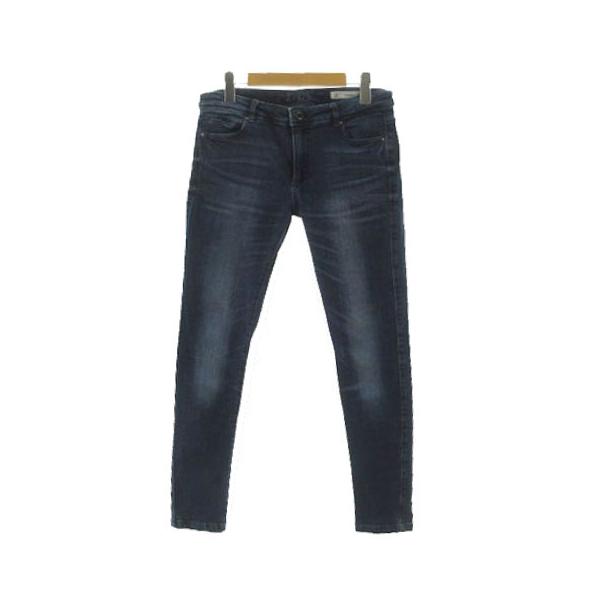 ザラ ベーシック ZARA BASIC ジーンズ CIGARETTE デニム Z1975 スキニー ユーズド加工 ストレッチ コットン混 ブルー 青 EUR38【ブランド】ザラ ベーシック ZARA BASIC【表記サイズ】EUR 38US...