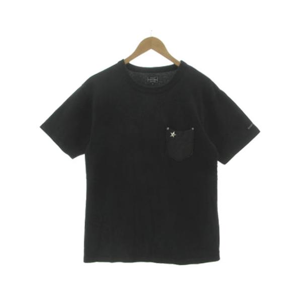 ショット SCHOTT LEATHER PKT T ONESTAR レザー ポケット 半袖Tシャツ 319304 半袖 コットン ブラック 黒 M メンズ【ブランド】ショット SCHOTT【表記サイズ】M【実寸サイズ】肩幅：約45cm　身幅...