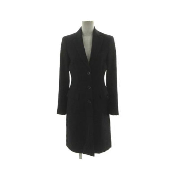 マリオマッティオ MARIO MATTEO チェスターコート シングル 3B 起毛 イタリア製 ウール ブラック 黒 38 レディース【ブランド】マリオマッティオ MARIO MATTEO【表記サイズ】38（日本サイズM相当）【実寸サイズ】...