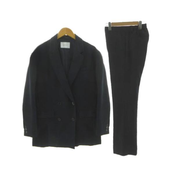 シンプリシテェ SIMPLICITE スーツ オーバーサイズジャケット テーラードカラー ダブル パンツ ウエストゴム ネイビー 紺【ブランド】シンプリシテェ SIMPLICITE【表記サイズ】サイズなし ※実寸サイズをご確認下さい。【実寸...