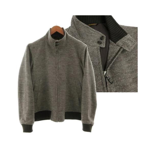 アラミス ARAMIS ドッグイヤーブルゾン ジャンパー 1953095 ジップアップ 起毛 ウール 総柄 ブラウン 茶 オフ白 M メンズ【ブランド】アラミス ARAMIS【表記サイズ】M【実寸サイズ】肩幅：約40cm　身幅：約54cm　...