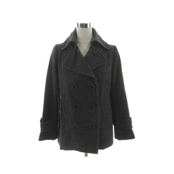 リフレッシング REFRESHING ピーコート 746-43035 起毛 ウール混 グレー 44 大きいサイズ レディース【表記サイズ】44（日本サイズXL-XXL相当）【実寸サイズ】肩幅：約38cm　身幅：約46cm　袖丈：約58cm　...