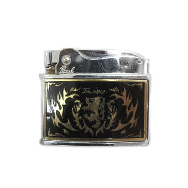 ウルフマン wolfman オイルライター ヴィンテージスタイル シルバー ゴールド ブラック【表記サイズ】※実寸サイズをご確認下さい。【実寸サイズ】タテ約4.5cm　ヨコ約5.5cm　奥行き約1cm　※実寸サイズに関してはこの商品の出品者...