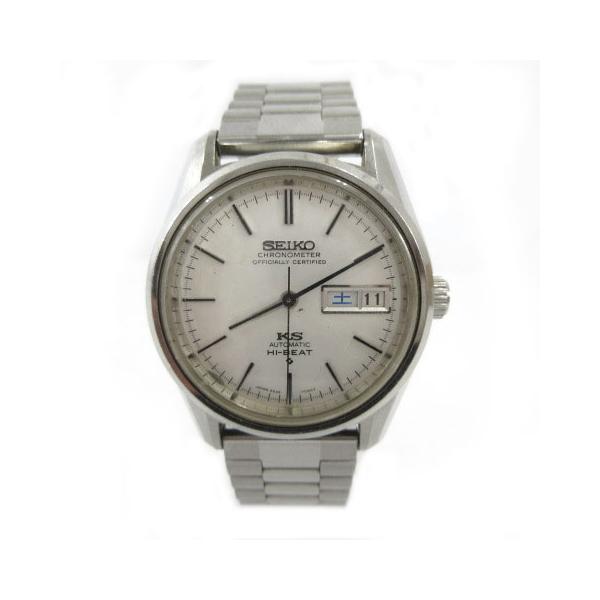 セイコー SEIKO KS キングセイコー KING SEIKO Chronometer 5625-7040 Hi-Beat 自動巻 70年代ヴィンテージ シルバー メンズ【ブランド】セイコー SEIKO【表記サイズ】実寸サイズをご確認下さ...