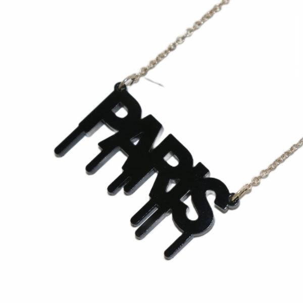 アレックスアンドクロエ ALEX AND CHLOE PARIS IS BLEEDIN ネックレス ペンダント ロゴ チェーン 黒 ブラック AACGD0125【ブランド】アレックスアンドクロエ ALEX AND CHLOE【実寸サイズ】チ...