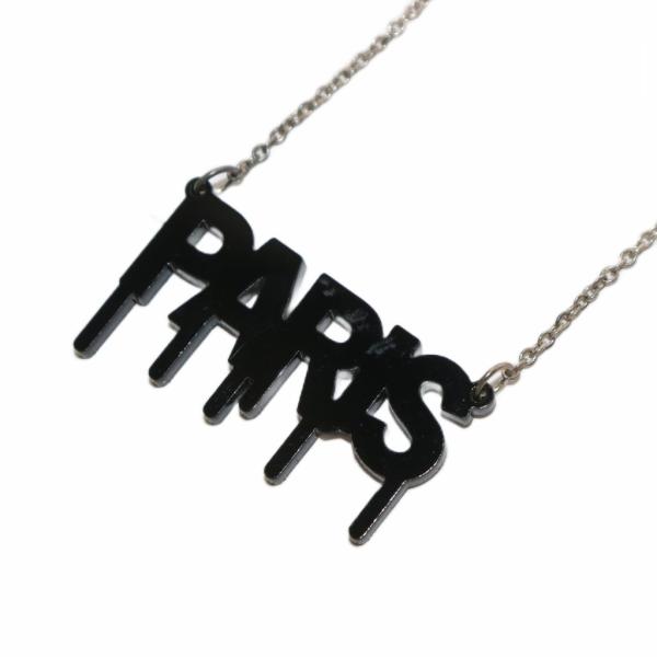 アレックスアンドクロエ ALEX AND CHLOE PARIS IS BLEEDIN ネックレス ペンダント ロゴ チェーン 黒 ブラック AACGD0125【ブランド】アレックスアンドクロエ ALEX AND CHLOE【実寸サイズ】チ...