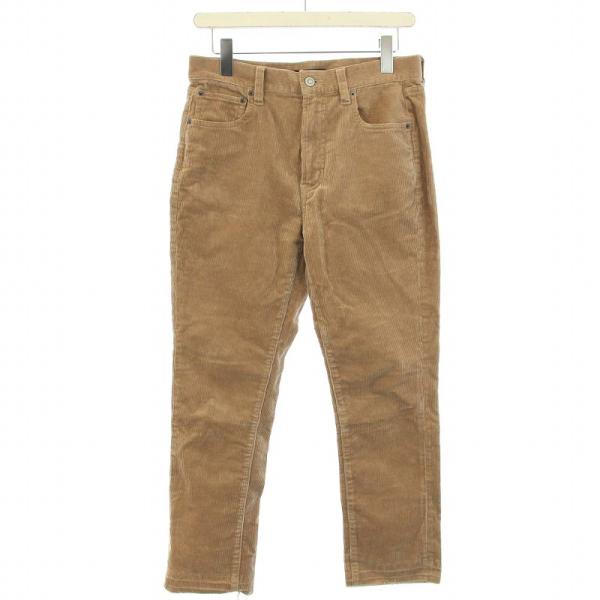 ジャーナルスタンダード 21AW リラックスストレートコールパンツ コーデュロイ ジップフライ カットオフ 38 M ベージュ レディース【ブランド】ジャーナルスタンダード JOURNAL STANDARD【表記サイズ】38（M)【実寸サイ...