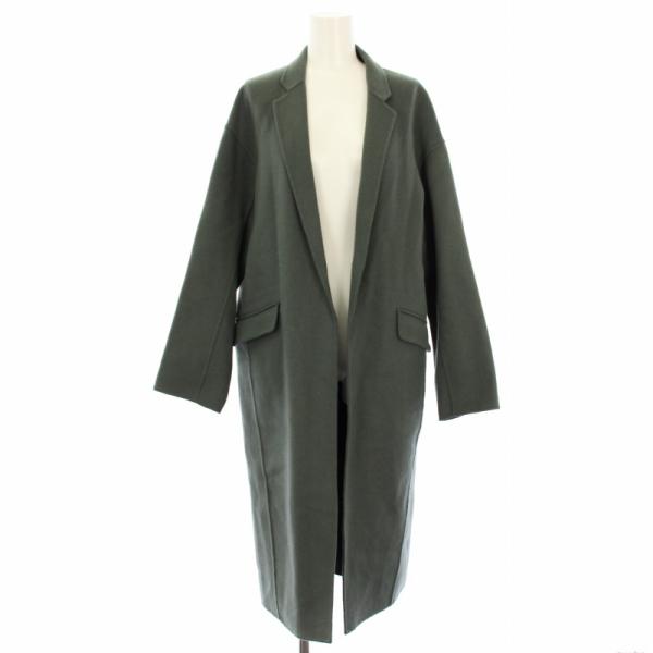 ロペ ROPE 20AW ガウンコート コーディガン 36 グリーン GWO-40510-B /TK ■BM レディース【ブランド】ロペ ROPE【表記サイズ】36【実寸サイズ】身幅：45cm　着丈：105cm　ゆき丈：78cm　　【素材】...