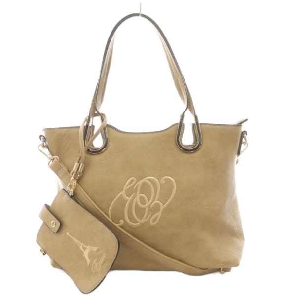 エクセス EXCESS ハンドバッグ ショルダーバッグ トートバッグ 2way ロゴ ポーチ付き ベージュ /AN6 ■BM レディース【実寸サイズ】持ち手の長さ：約44cm　ヨコ：約31cm　タテ：約24.5cm　マチ：約12cm　ショル...