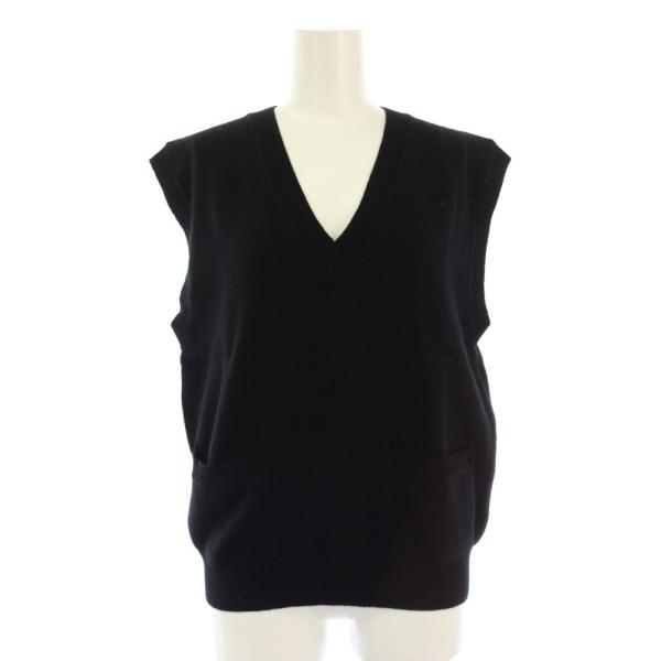 マーガレットハウエル MARGARET HOWELL POCKET SLIPOVER カシミヤ混 ベスト ニット 2 ブラック 578-9261003 /TK ■MU 【ブランド】マーガレットハウエル MARGARET HOWELL【表記サ...