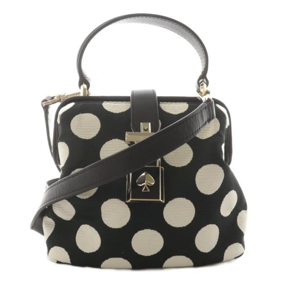 ケイトスペード KATE SPADE ショルダーバッグ ハンドバッグ 2way ドット柄 黒 ブラック 白 ホワイト /AN4 ■BM レディース【ブランド】ケイトスペード KATE SPADE【実寸サイズ】持ち手の長さ：約19.5cm　ヨ...