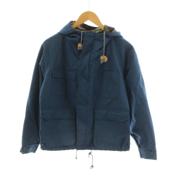 ファブリケ アン プラネ テール FABRIQUE en planete terre パーカー ジップアップ 38 青 ブルー 長袖 裏地柄 /AN36 ■BM レディース【ブランド】ファブリケ アン プラネ テール FABRIQUE en...