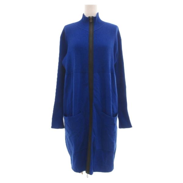 サラパチーニ  sarah pacini ジップアップカーディガン ONE SIZE 青 ブルー 長袖 スタンドカラー フロントジップアップ /ML ■GY66 レディース【表記サイズ】ONE SIZE【実寸サイズ】肩幅：41cm　身幅：4...