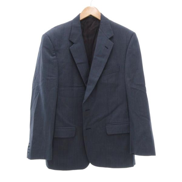 LUCA D'ALTIERI ジャケット ウール 50 青 ブルー ノッチドラペル /NL ■GY66 メンズ【表記サイズ】50【実寸サイズ】肩幅：48cm　身幅：63cm　袖丈：63cm　着丈：76cm　　【素材】表地 ウール　裏地 レー...