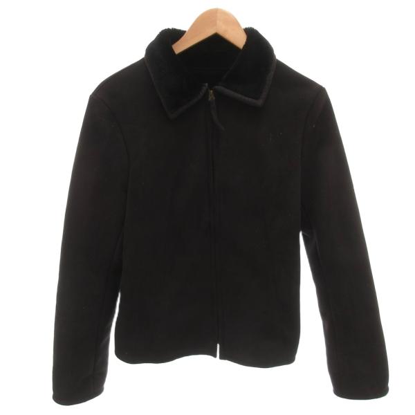 ケンス KENTH ジャケット 黒 ブラック ファー襟 長袖  1180 828625E /HW ■GY66 メンズ【表記サイズ】サイズ表記なし(実寸サイズをご参考ください。)【実寸サイズ】肩幅：42cm　身幅：49cm　袖丈：62cm　着...