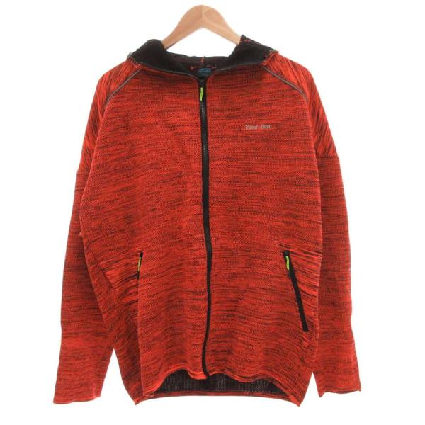 ワークマン FIND OUT MOVE ACTIVE 3D ニットフーディー パーカー ジャケット フード 3L オレンジ /JS ■GY66 メンズ【表記サイズ】3L【実寸サイズ】肩幅：76cm　身幅：64cm　袖丈：55cm　着丈：79...