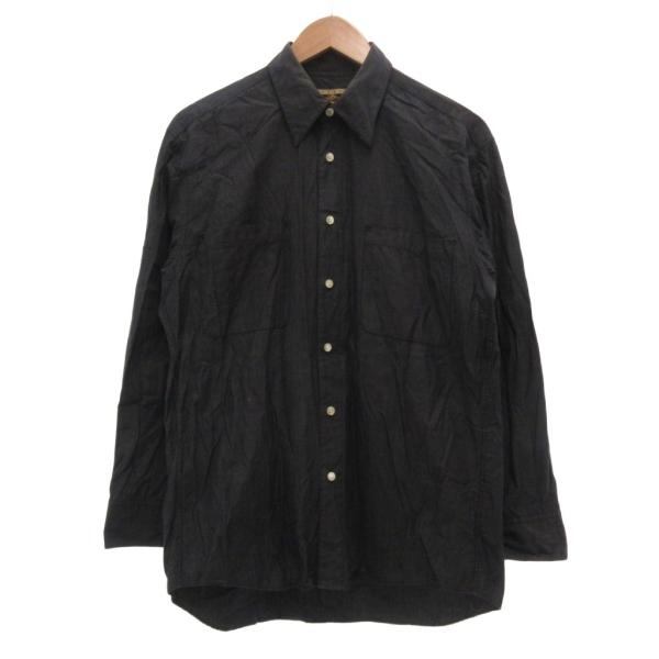 ジョセフアブード JOSEPH ABBOUD シャツ M グレー レギュラーカラー 長袖 胸ポケット /SX ■GY66 メンズ【ブランド】ジョセフアブード JOSEPH ABBOUD【表記サイズ】M【実寸サイズ】肩幅：49cm　身幅：55...