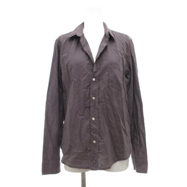 フランク&amp;アイリーン Frank&amp;Eileen BARRY シャツ S グレー 長袖 スキッパー レギュラーカラー 胸ポケット ECF001 /SX ■ECF001 レディース【ブランド】フランク&amp;アイリーン Fra...