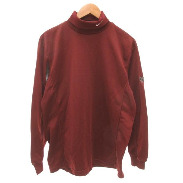 ナイキ NIKE ジャージ カットソー トレーナー M 赤 レッド 長袖 タートルネック 無地 ECF001 /KR ■ECF001 メンズ【ブランド】ナイキ NIKE【表記サイズ】M【実寸サイズ】肩幅：49cm　身幅：54cm　袖丈：60...