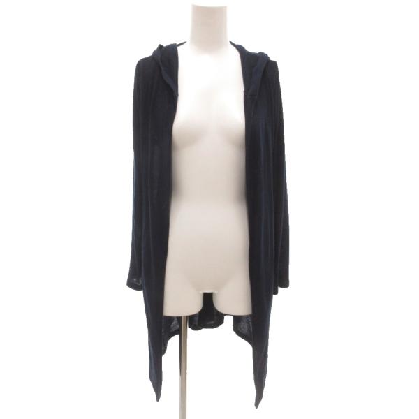 セデクションニコル SEDUCTION DE NICOLE ロングラップカーディガン 38 紺 ネイビー フード付き 長袖 ECF001 /KR ■ECF001 レディース【ブランド】セデクションニコル SEDUCTION DE NICOL...