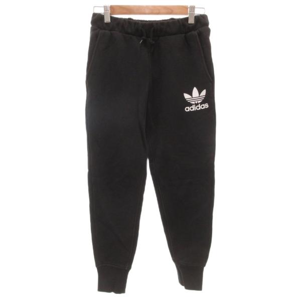 アディダスオリジナルス adidas originals ジョガーパンツ M 黒 ブラック ロゴプリント ドローストリング リブ裾 ECF001 /KR ■ECF001 メンズ【ブランド】アディダスオリジナルス adidas origina...