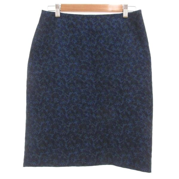 タルボット TALBOTS タイトスカート 2 青 ブルー 総柄 タイトシルエット ミディ丈 ECF001 /SC ■ECF001 レディース【ブランド】タルボット TALBOTS【表記サイズ】2 【実寸サイズ】ウエスト：72cm　ヒップ：...