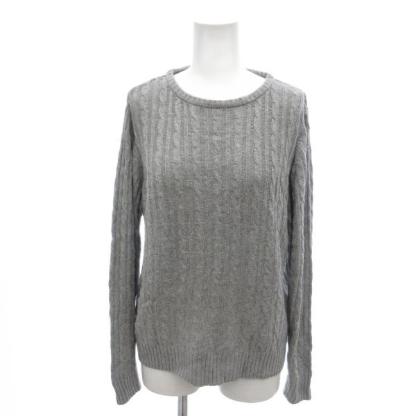 ショコラフィネローブ chocol raffine robe 美品 ニット セーター F 灰色 グレー ケーブル編み ラウンドネック 長袖 60163CB0000 /HW ■ECF001 レディース【ブランド】ショコラフィネローブ choc...