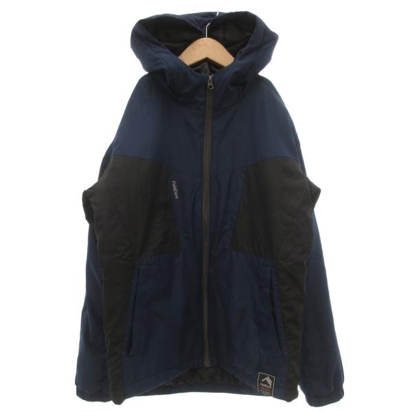 美品 フィールドコア FIELD CORE ジャケット 150 黒 ブラック 紺 ネイビー フード 長袖 切り替えデザイン /KB ■ECF001 キッズ【表記サイズ】150【実寸サイズ】身幅：50cm　着丈：63cm　ゆき丈：75cm　　...