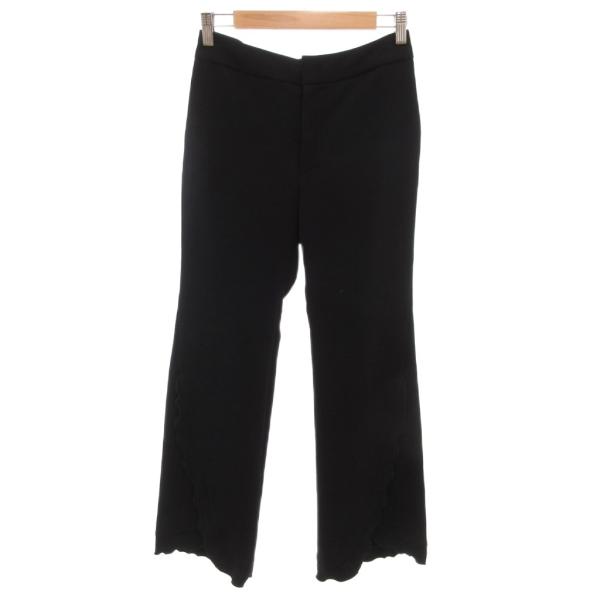 ルシェルブルー LE CIEL BLEU 美品 パンツ 36 紺 ネイビー 無地 スカラップヘム /SJ ■ECF001 レディース【ブランド】ルシェルブルー LE CIEL BLEU【表記サイズ】36【実寸サイズ】ウエスト：70cm　もも...