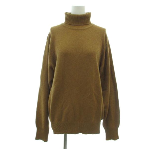 Aven Ger ヴィンテージ ニット セーター L 茶 ブラウン カシミヤ タートルネック 長袖 /NU ■ECF003 レディース【表記サイズ】L【実寸サイズ】肩幅：40cm　身幅：51cm　袖丈：61cm　着丈：65cm　　【素材】カ...