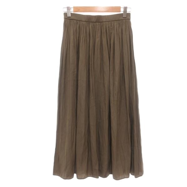 未使用品 ナチュラルビューティーベーシック NATURAL BEAUTY BASIC タグ付き ギャザースカート S カーキ ロング丈 /NL ■ECF003【ブランド】ナチュラルビューティーベーシック NATURAL BEAUTY BAS...