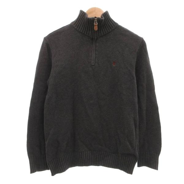 ポロ バイ ラルフローレン Polo by Ralph Lauren セーター 160 灰色 グレー 長袖 ハーフジップ ロゴ刺繍 /SC ■ECG004 キッズ【ブランド】ポロ バイ ラルフローレン Polo by Ralph Laure...