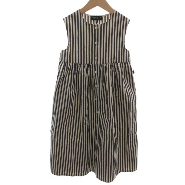 アニエスベーアンファン Agnes b. ENFANT ワンピース 10ans 白 ホワイト ストライプ柄 ノースリーブ 前開きボタン /MX ■ECF004【ブランド】アニエスベーアンファン Agnes b. ENFANT【表記サイズ】1...