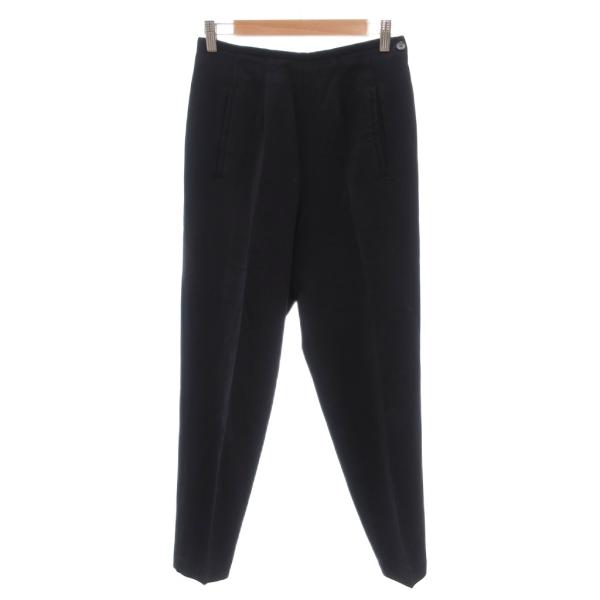 Marks &amp; Spencer パンツ スラックス ウール EUR40 紺 ネイビー フルレングス /NL ■ECF005 レディース【表記サイズ】EUR40【実寸サイズ】ウエスト：70cm　もも幅：30cm　裾幅：15cm　股上：...