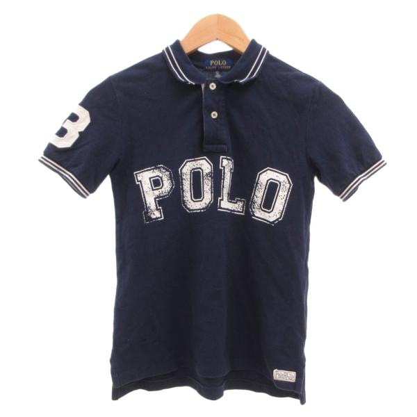 ポロ ラルフローレン POLO RALPH LAUREN ポロシャツ ハーフボタンポロ 140/60 紺 ネイビー 半袖 ロゴプリント ナンバーアップリケ /SD【ブランド】ポロ ラルフローレン POLO RALPH LAUREN【表記サイ...