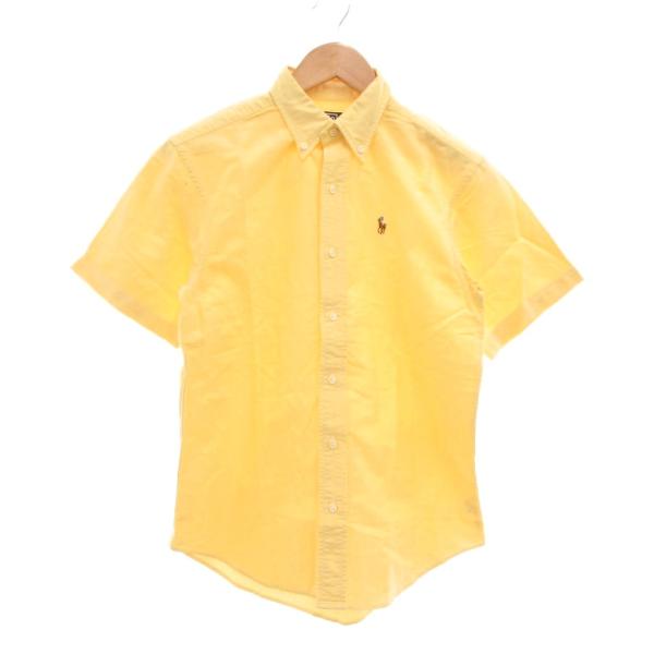 ポロ バイ ラルフローレン Polo by Ralph Lauren ボタンダウンシャツ BD 半袖 ロゴ刺繍 160 黄 イエロー /NU ■ECE006 キッズ【ブランド】ポロ バイ ラルフローレン Polo by Ralph Laur...