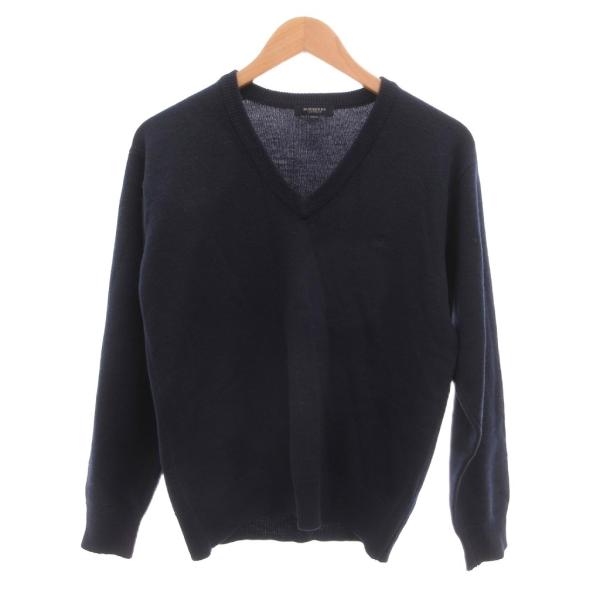 バーバリー ロンドン BURBERRY LONDON ニット セーター Vネック 長袖 ウール 160 紺 ネイビー /NL ■ECE006 キッズ【ブランド】バーバリー ロンドン BURBERRY LONDON【表記サイズ】160【実寸サ...