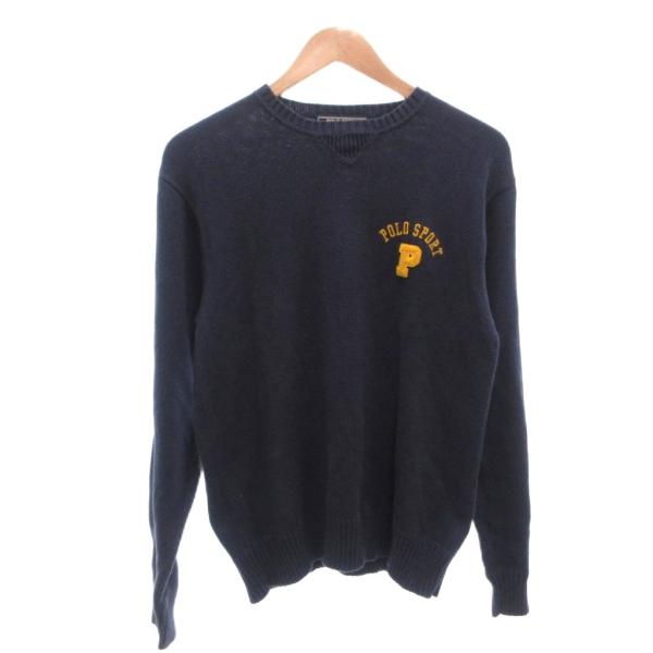 ポロスポーツ POLO SPORT ラルフローレン RALPH LAUREN セーター ニット 160 紺 ネイビー Vネック ロゴ 刺繍 長袖 /IB ■ECG007 キッズ【ブランド】ポロスポーツ POLO SPORT【表記サイズ】16...