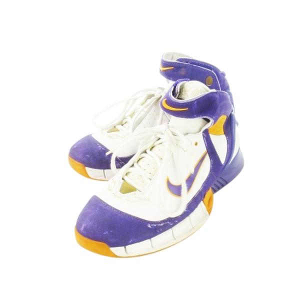 ナイキ NIKE AIR ZOOM HUARACHE 2K5 スニーカー バッシュ ハイカット ロゴ レイカーズ NBA スポーツ バスケットボール 27.0cm 紫【ブランド】ナイキ NIKE【表記サイズ】27.0cm【実寸サイズ】最大幅...