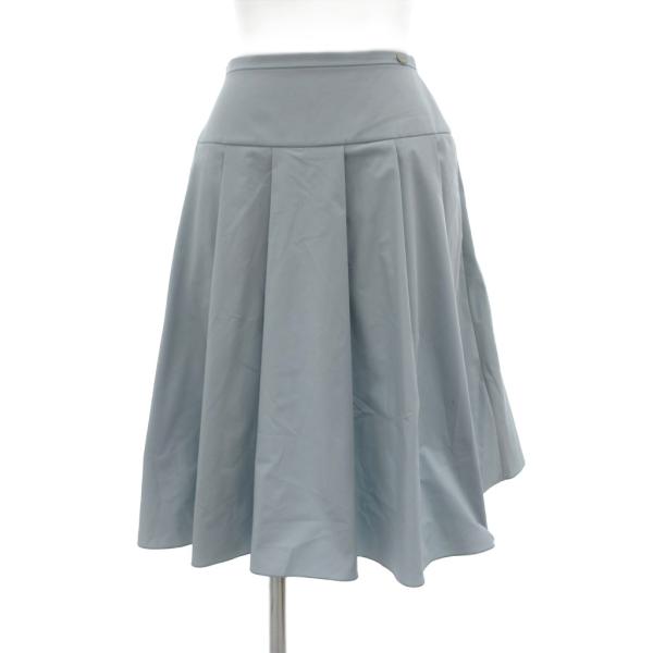 フォクシーニューヨーク FOXEY NEW YORK スカート ひざ丈 ロゴプレート 30725-NASF0414P 38 青 ブルー ■GY19 レディース【ブランド】フォクシーニューヨーク FOXEY NEW YORK【表記サイズ】38...