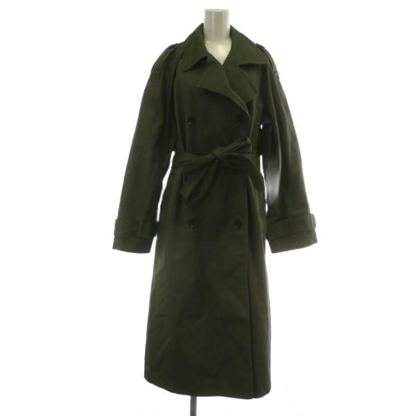 エイソス asos DESIGN トレンチコート アウター ロング ベルト付き 40 L カーキ /XZ ■GY01 レディース【ブランド】エイソス asos【表記サイズ】40 （日本サイズ L相当）【実寸サイズ】身幅：58cm　着丈：10...